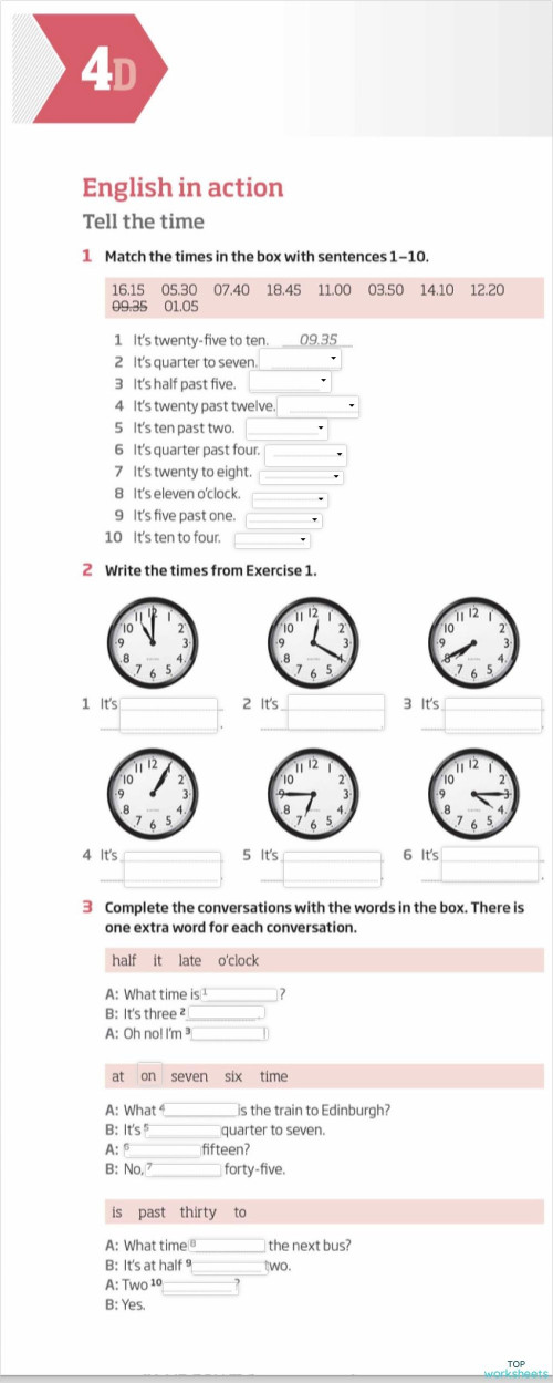 Interactive worksheets and online exercises free creator | TopWorksheets