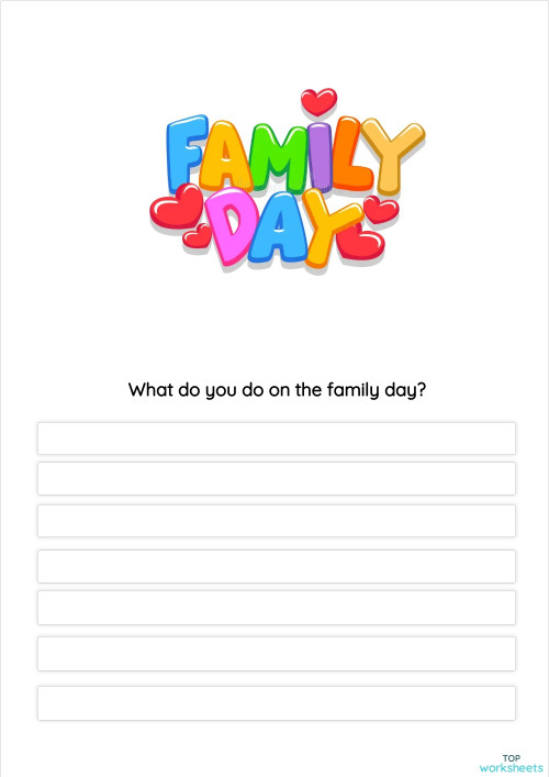 Get Smart 3 - Unit 7 - Family Day. Interactive worksheet | TopWorksheets