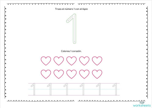 Números 3 anos IMPRIMIR 1. Fitxa interactiva | TopWorksheets