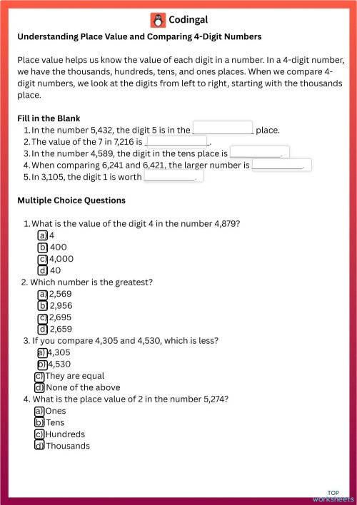Math: interactive worksheets and online exercises | TopWorksheets