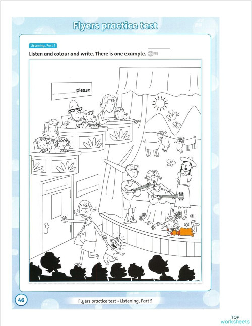 LISTENING PRACTICE - UNIT 5. Interactive worksheet | TopWorksheets