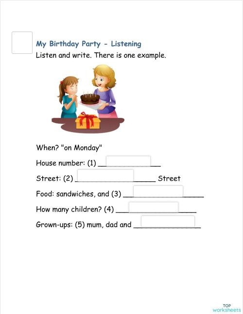 Listening 3rd grade. Interactive worksheet | TopWorksheets