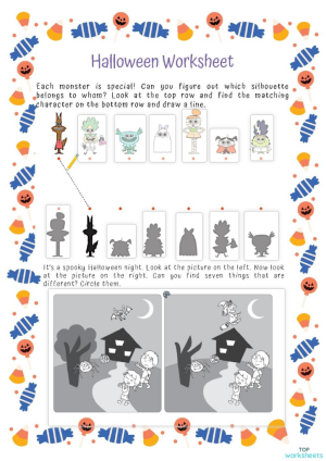 Halloween Worksheet. Interactive worksheet | TopWorksheets