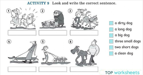 Kid's Box 1 Unit 5 Section 3 Activity 9. Interactive worksheet ...