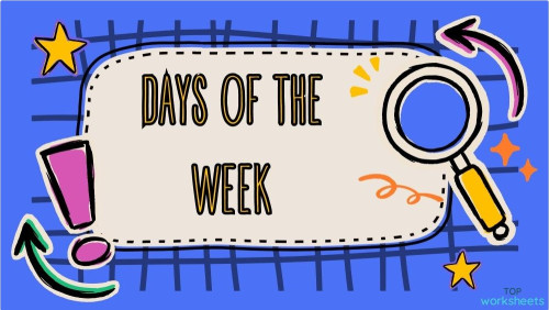 Days of the week. Ficha interactiva | TopWorksheets