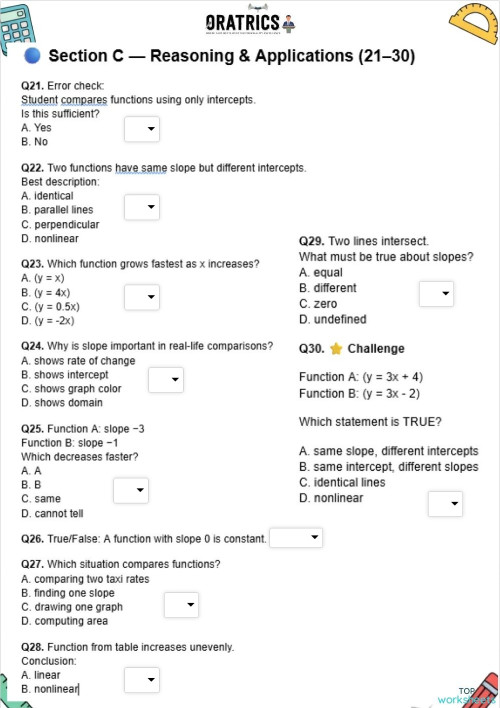 Quiz 1 - Grade 2 - Term 3 - 25/26. Interactive worksheet | TopWorksheets