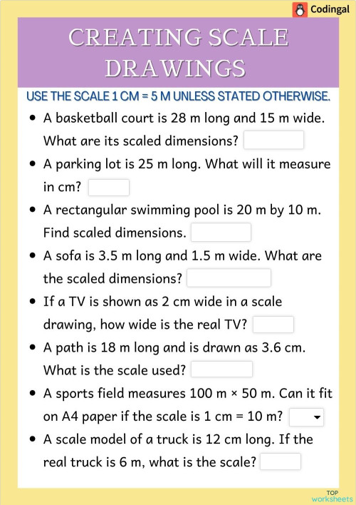M_G07M12L43_WC02_Creating Scale Drawings. Interactive worksheet ...