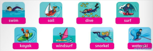 4th grade We`re having fun at the beach 1 level. Interactive worksheet ...