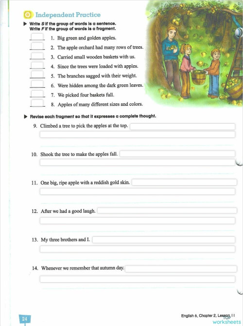 Lesson 11: Independent Practice Pg 24. Interactive worksheet ...
