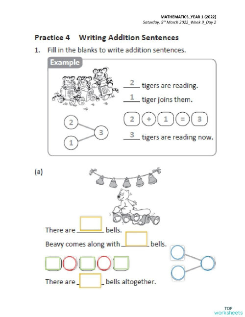 Wk 9_D2_Maths_Year 1. Interactive worksheet | TopWorksheets