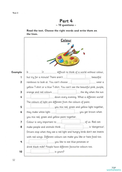 Interactive worksheets and online exercises in vietnam | TopWorksheets