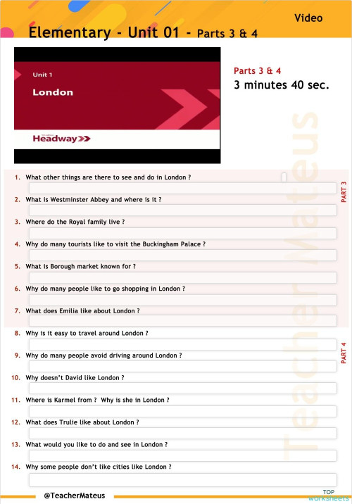 Listening comprehension: interactive worksheets and online exercises ...