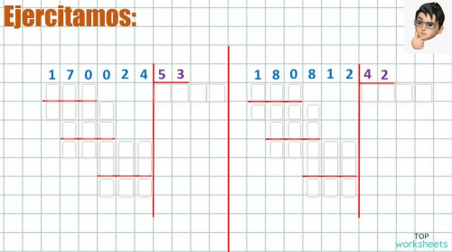 DIVISIONES CON CERO EN EL COCIENTE 2. Ficha interactiva | TopWorksheets