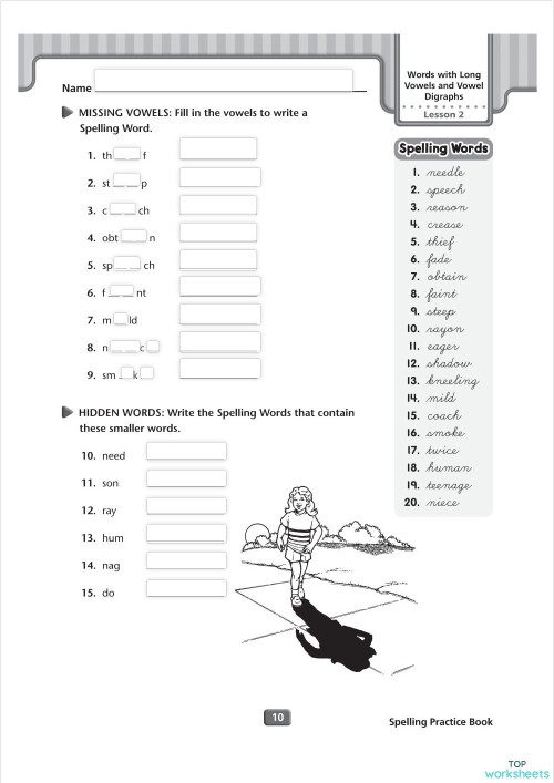 WA: Spelling HW 3. Interactive worksheet | TopWorksheets