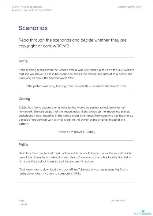 F6 Copyright. Interactive worksheet | TopWorksheets