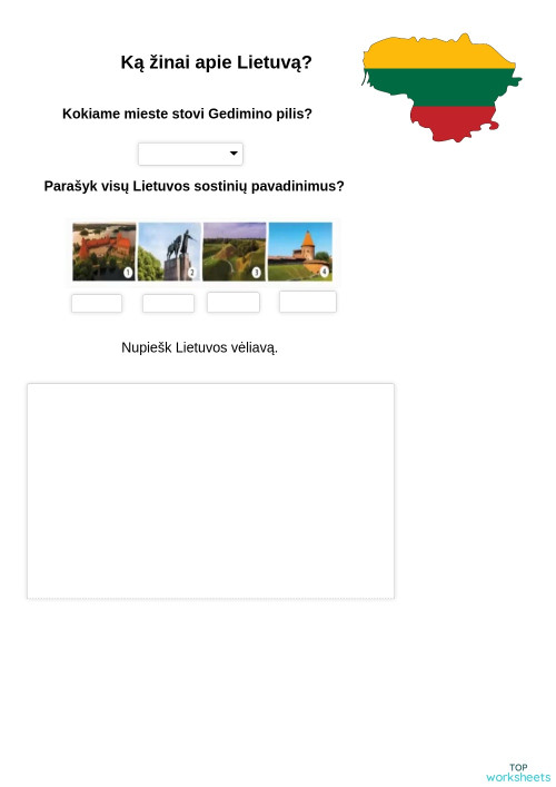 Interactive worksheets and online exercises in lithuania | TopWorksheets