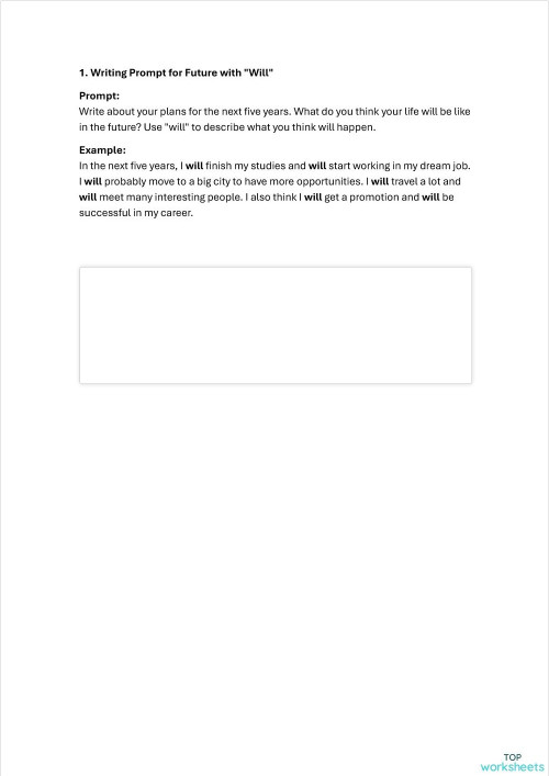 Day 9 Future Forms Writing. Interactive worksheet | TopWorksheets