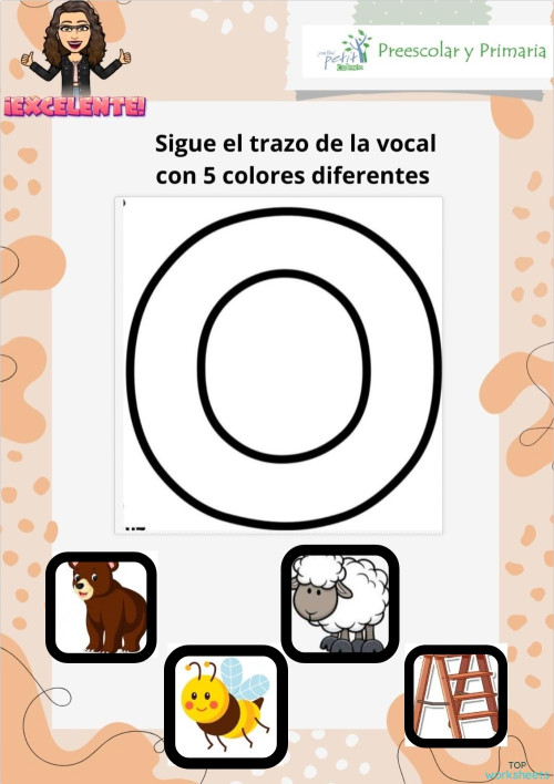 Vocales: fichas interactivas y ejercicios online | TopWorksheets