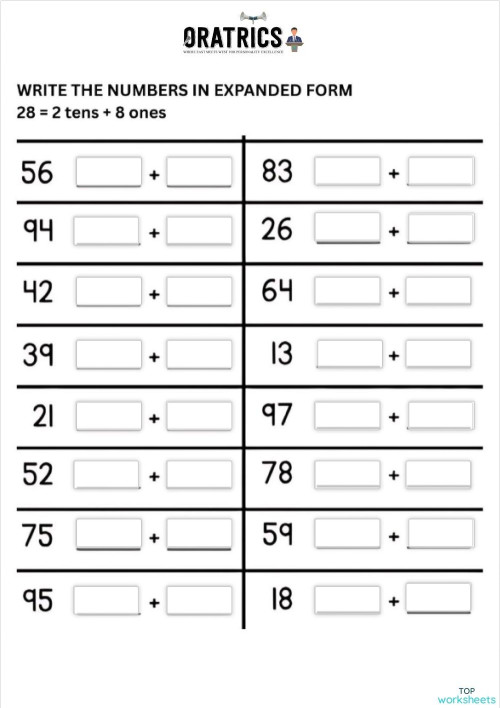 Expanded form 3. Interactive worksheet | TopWorksheets