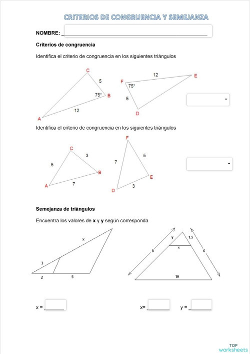 Líneas inclinada, horizontal y vertical. Ficha interactiva | TopWorksheets