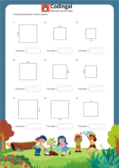 M_G03M23L51_WA01_Perimeter_of_2D_Shapes_3. Interactive worksheet ...