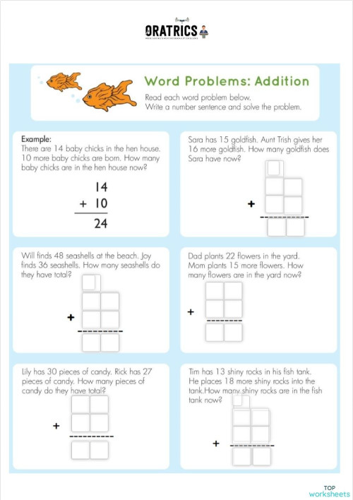 Math: interactive worksheets and online exercises | TopWorksheets