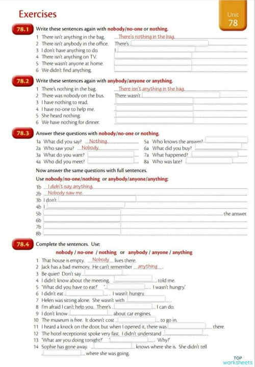 Murphy U78. Interactive worksheet | TopWorksheets