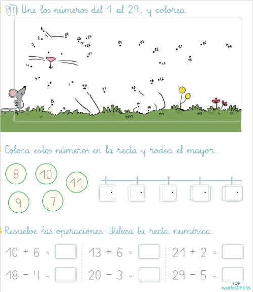 Sumas: fichas interactivas y ejercicios online | TopWorksheets