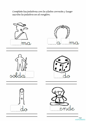 Lengua Castellana: fichas interactivas y ejercicios online | TopWorksheets