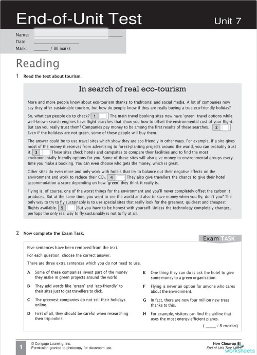 Unit 7 pop quiz. Interactive worksheet | TopWorksheets