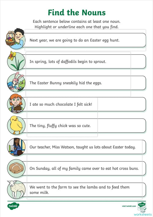 Task 2. Abstract noun in a text. Interactive worksheet | TopWorksheets