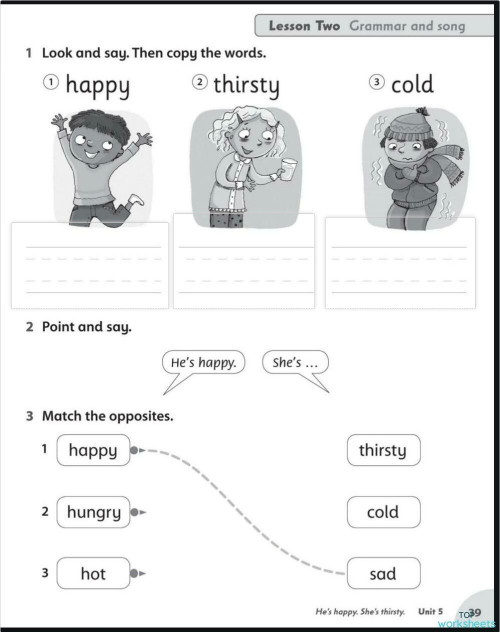 emotions level 2. Interactive worksheet | TopWorksheets