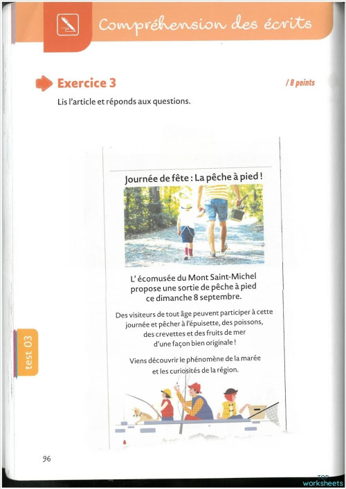 DELF EXERCICES 3. Fiche interactive | TopWorksheets