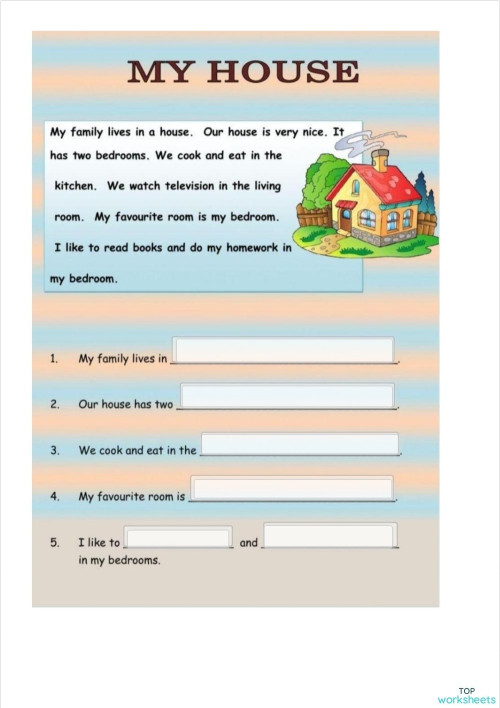 Reading 3 form. Interactive worksheet | TopWorksheets