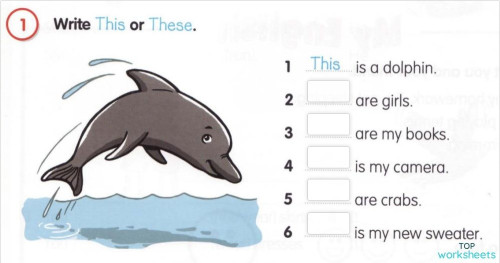 This is/These are. Interactive worksheet | TopWorksheets