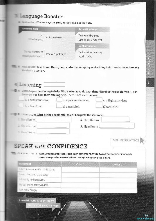 Speaking: interactive worksheets and online exercises | TopWorksheets