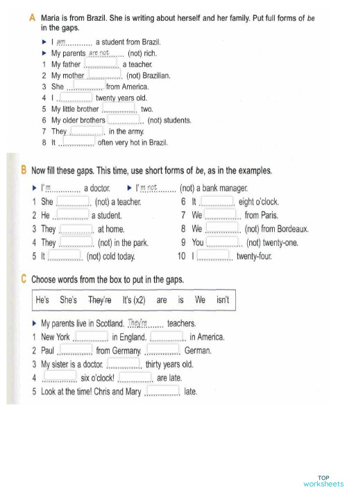 UNIT 1 BASIC TASK 2. Interactive worksheet | TopWorksheets
