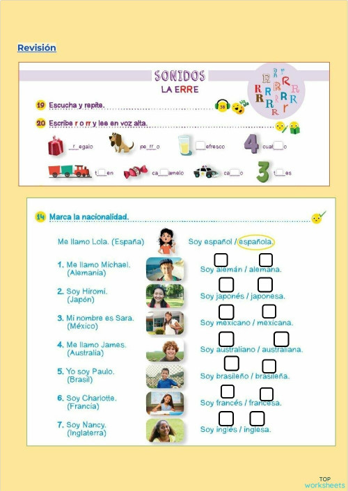 Lola y Leo 1 Unidad 4 Vocabulario. Ficha interactiva | TopWorksheets