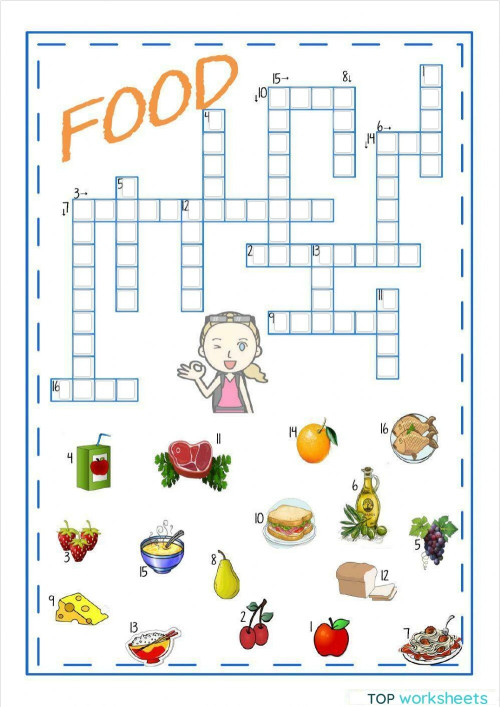 6º T4 Food Test. Interactive worksheet | TopWorksheets