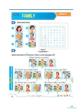 Grade 4 theme 1 lesson 2. Interactive worksheet | TopWorksheets