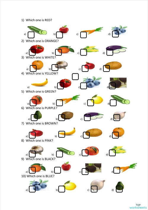 Which one is....? Colours. Interactive worksheet | TopWorksheets