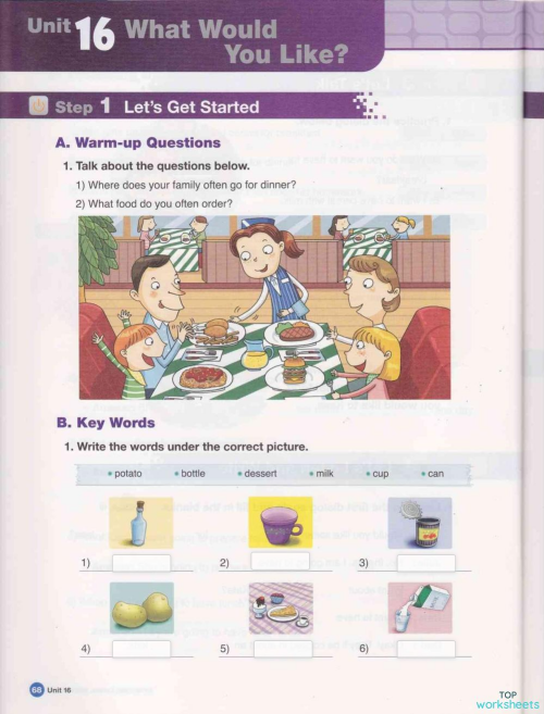 Step by Step 1 (unit 16). Interactive worksheet | TopWorksheets