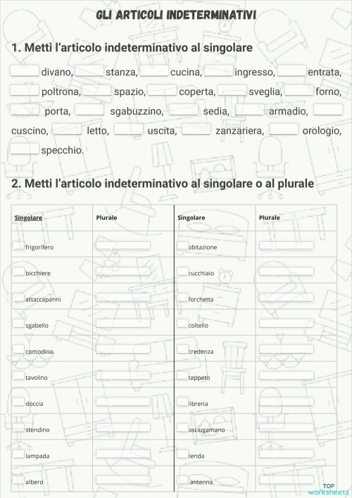 parole con GN. Scheda interattiva | TopWorksheets