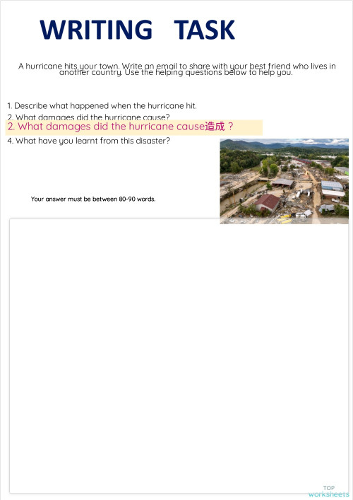 Level 5 - Super Mind 5 - Unit 1 Writing Task. Interactive worksheet | TopWorksheets