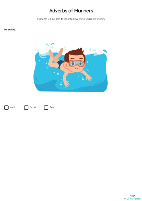 Adverbs of Manners. Interactive worksheet | TopWorksheets