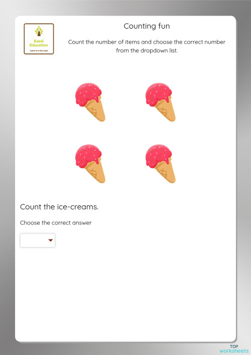 Counting fun. Interactive worksheet | TopWorksheets