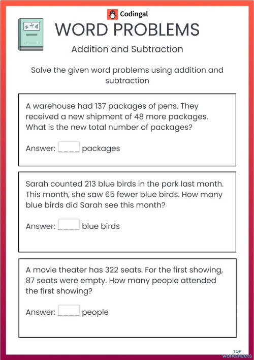 M_G02M08L36_WA03_Basic_Word_Problems_. Interactive worksheet ...