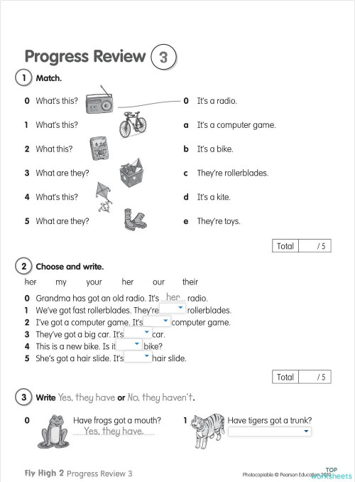 Fly High 2 PR 3. Interactive worksheet | TopWorksheets