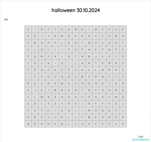 halloween 30.10.2024. Interactive worksheet | TopWorksheets