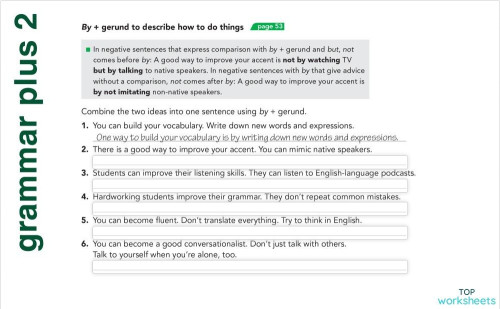 IC308 grammar plus 1. Interactive worksheet | TopWorksheets